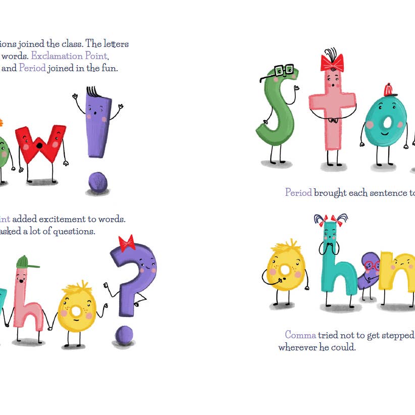 The Day Punctuation Came To Town Book – Flowers and Gray